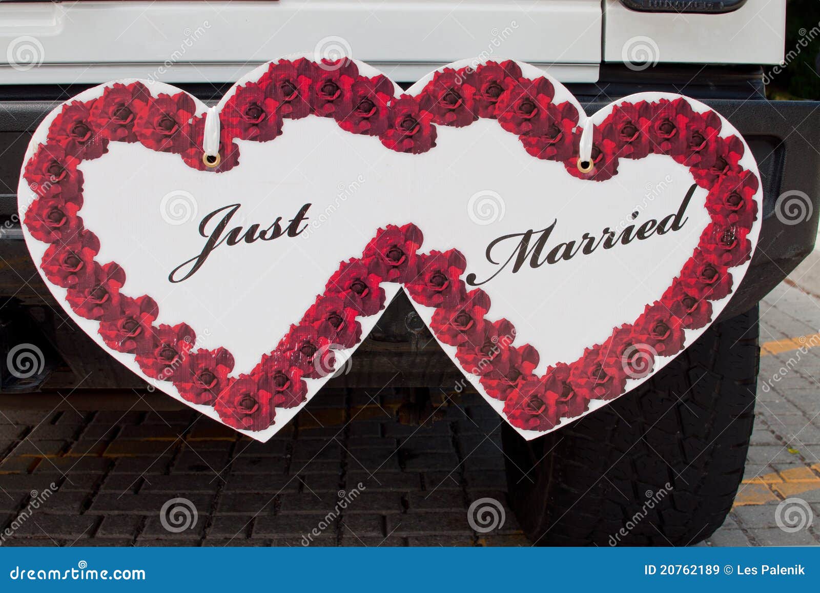 Just Married Sign stock image. Image of double, married - 20762189