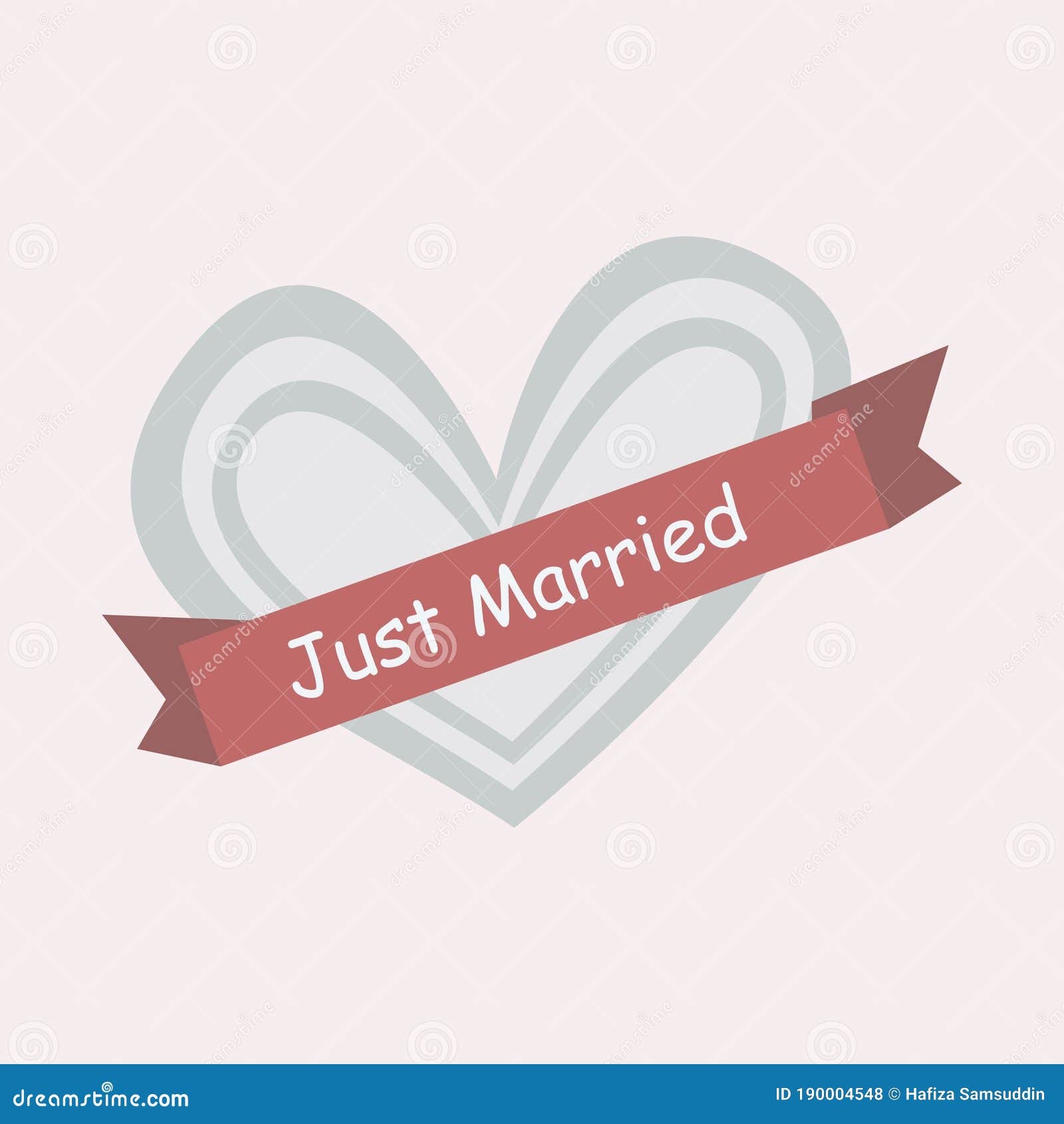 Just Married. Vector Illustration Decorative Design Stock Vector ...