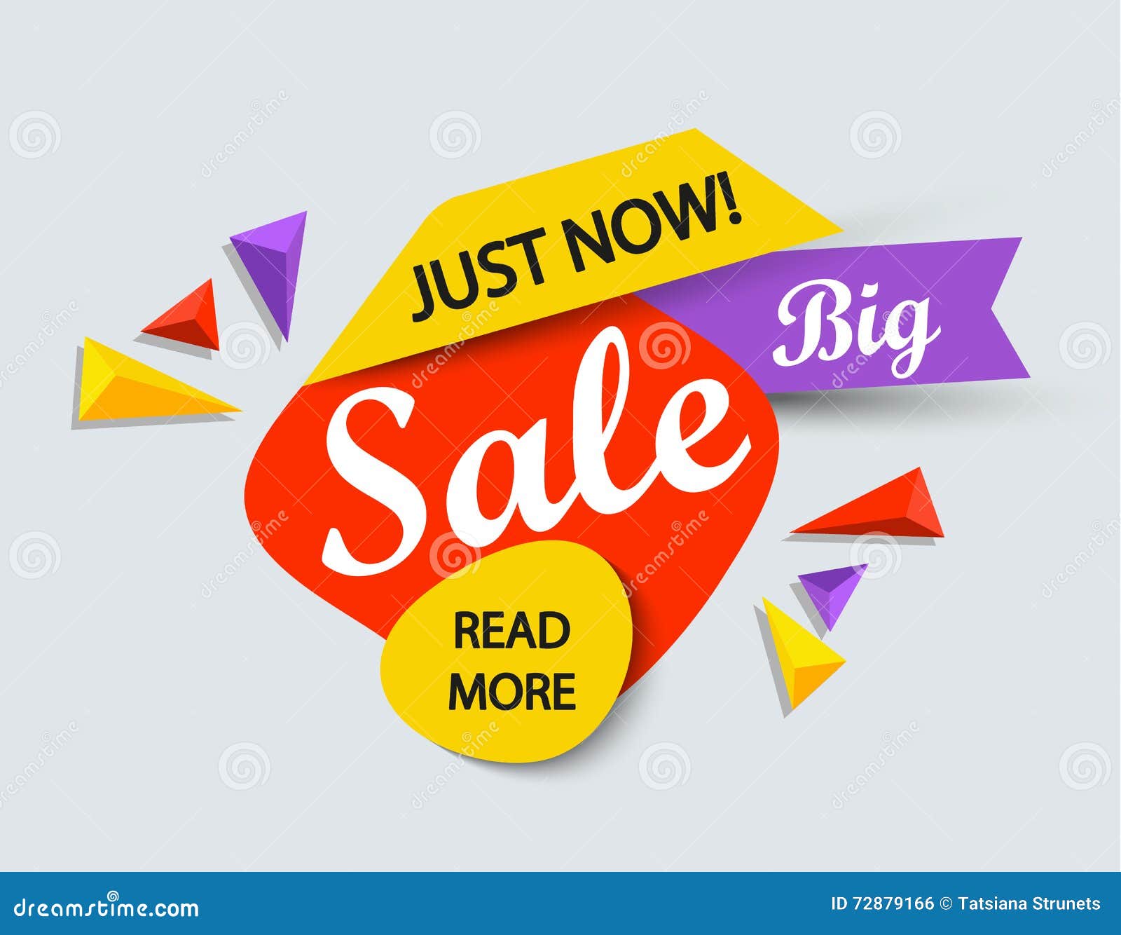 Just now sale banner. stock vector. Illustration of celebration - 72879166