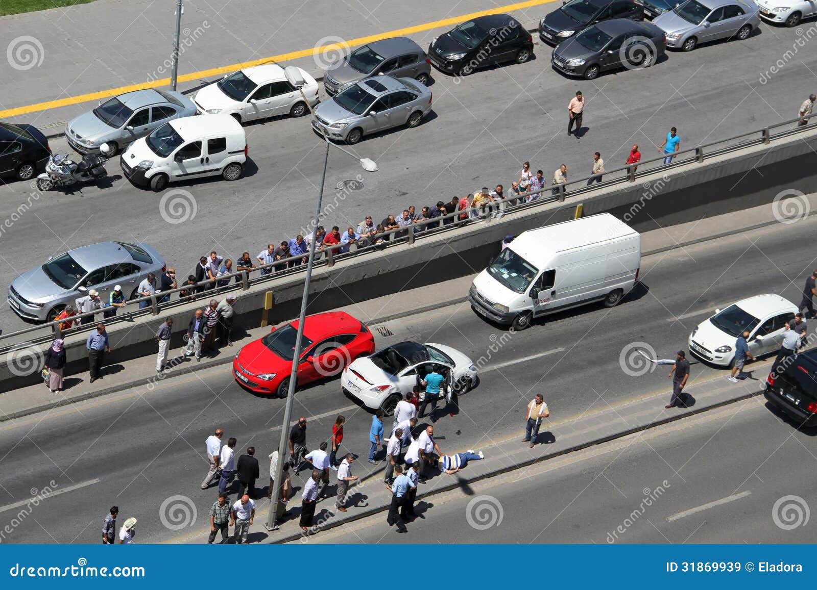 Just Occurred a Traffic Accident Editorial Stock Image - Image of ...