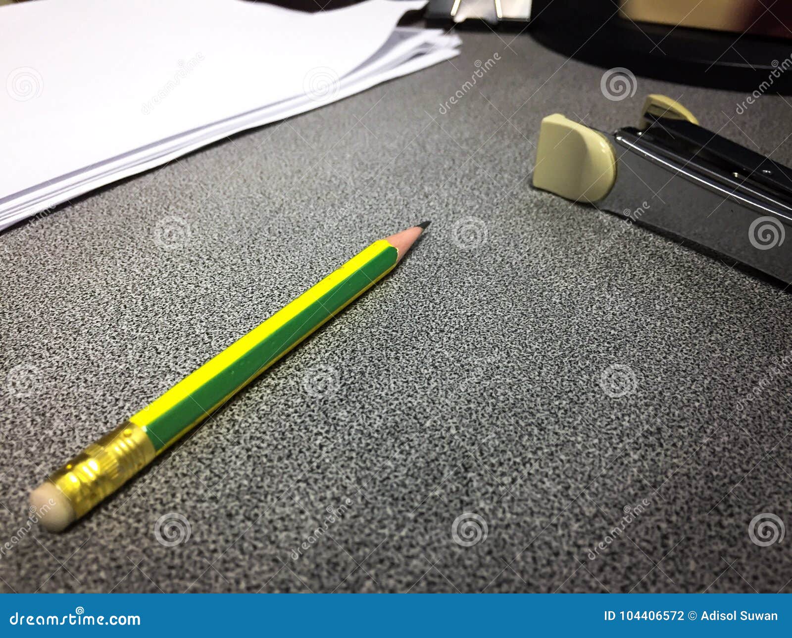 Ordinary office desk stock photo. Image of staple, ordinary - 104406572