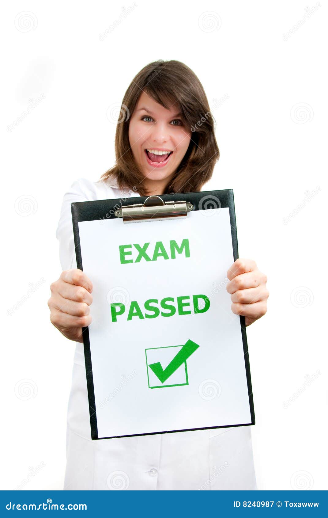 Just Passed stock image. Image of isolated, doctor, medical - 8240987