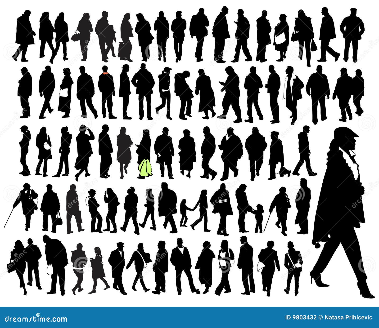 Just people stock vector. Illustration of student, active - 9803432