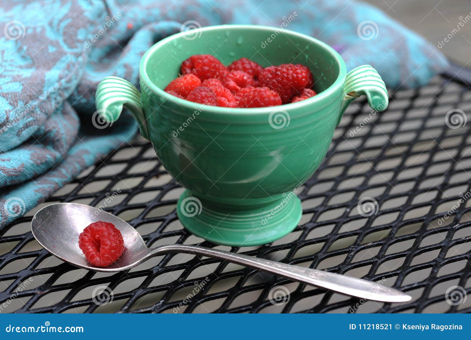Just Picked Berries of Raspberry in Ancient Cup Stock Image - Image of ...
