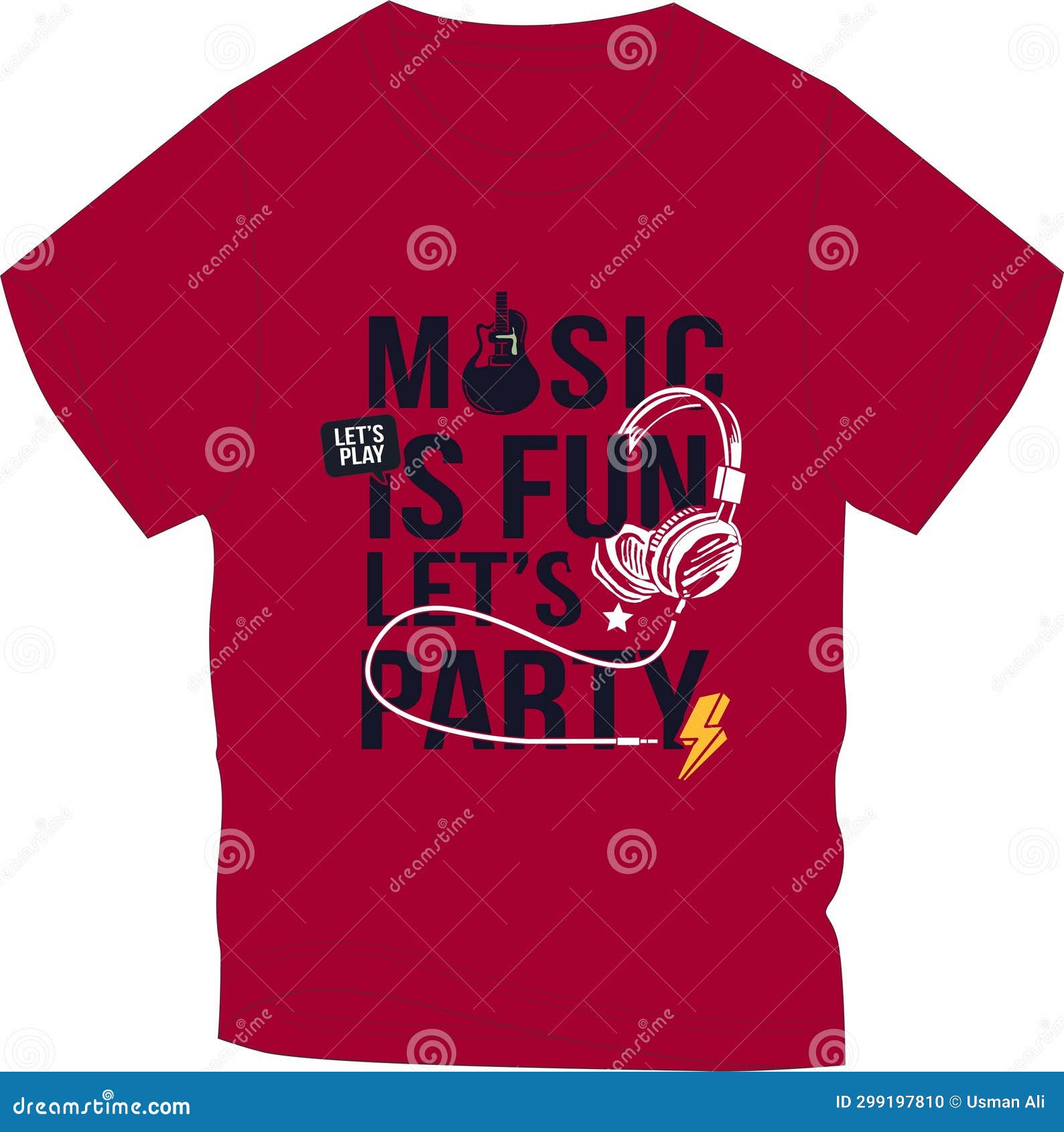 Music is fun stock illustration. Illustration of graphics - 299197810