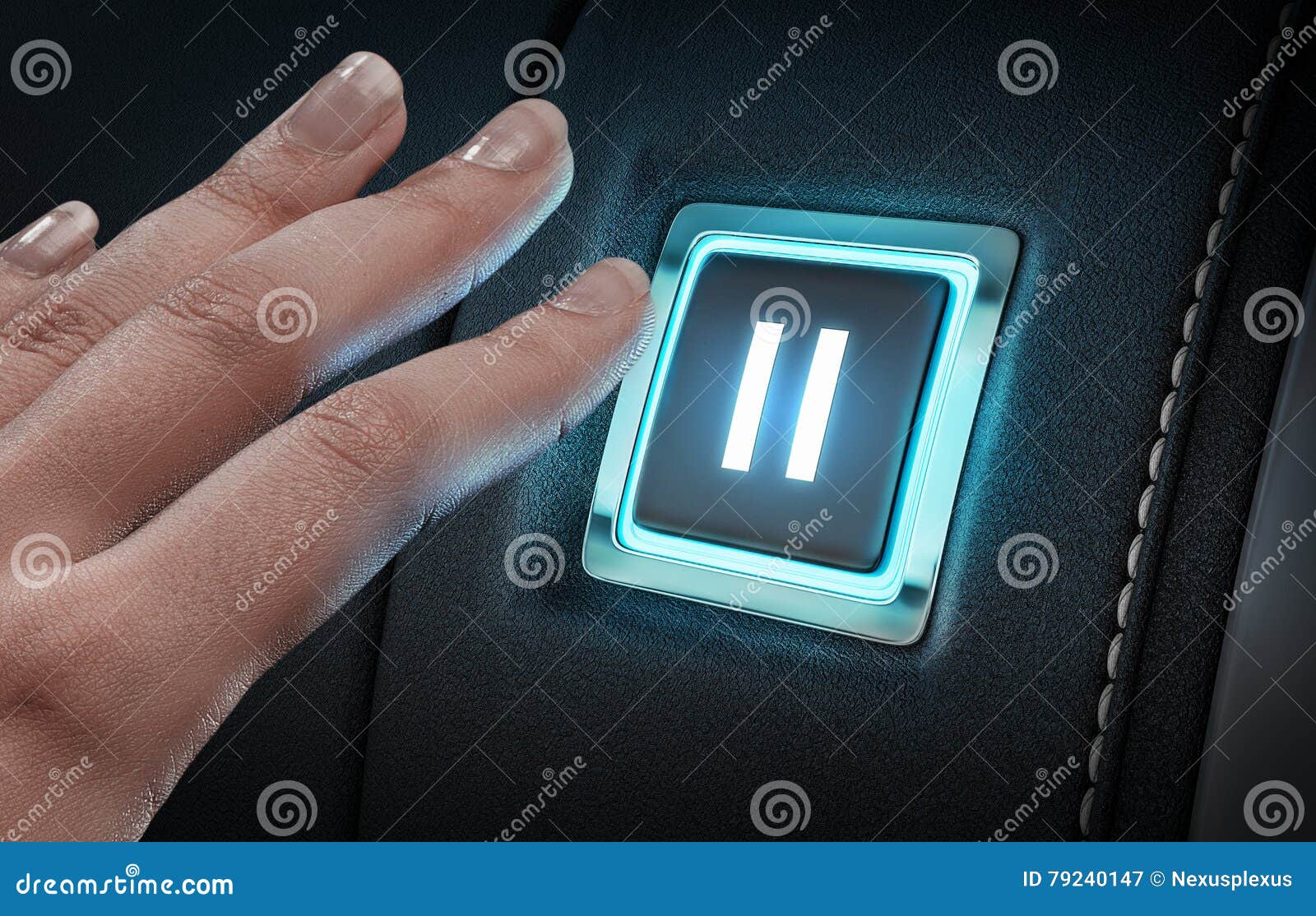 Just Push the Button . Mixed Media Stock Image - Image of power ...