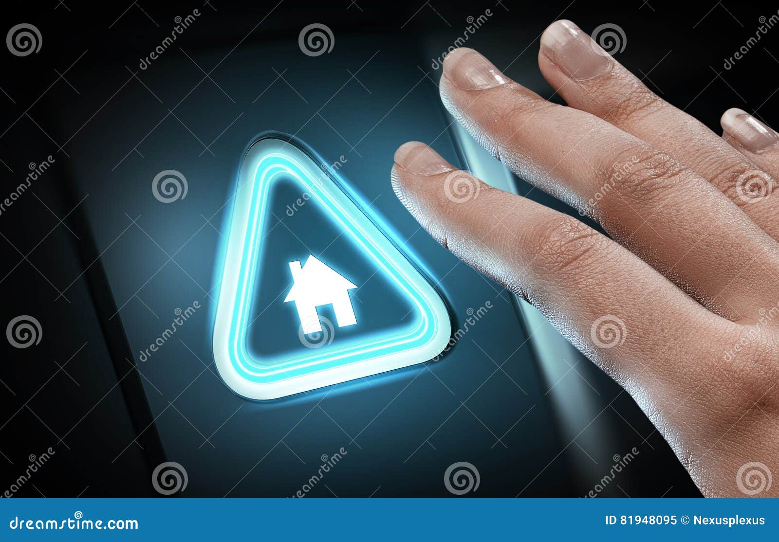 Just Push the Button . Mixed Media Stock Image - Image of hybrid, start ...