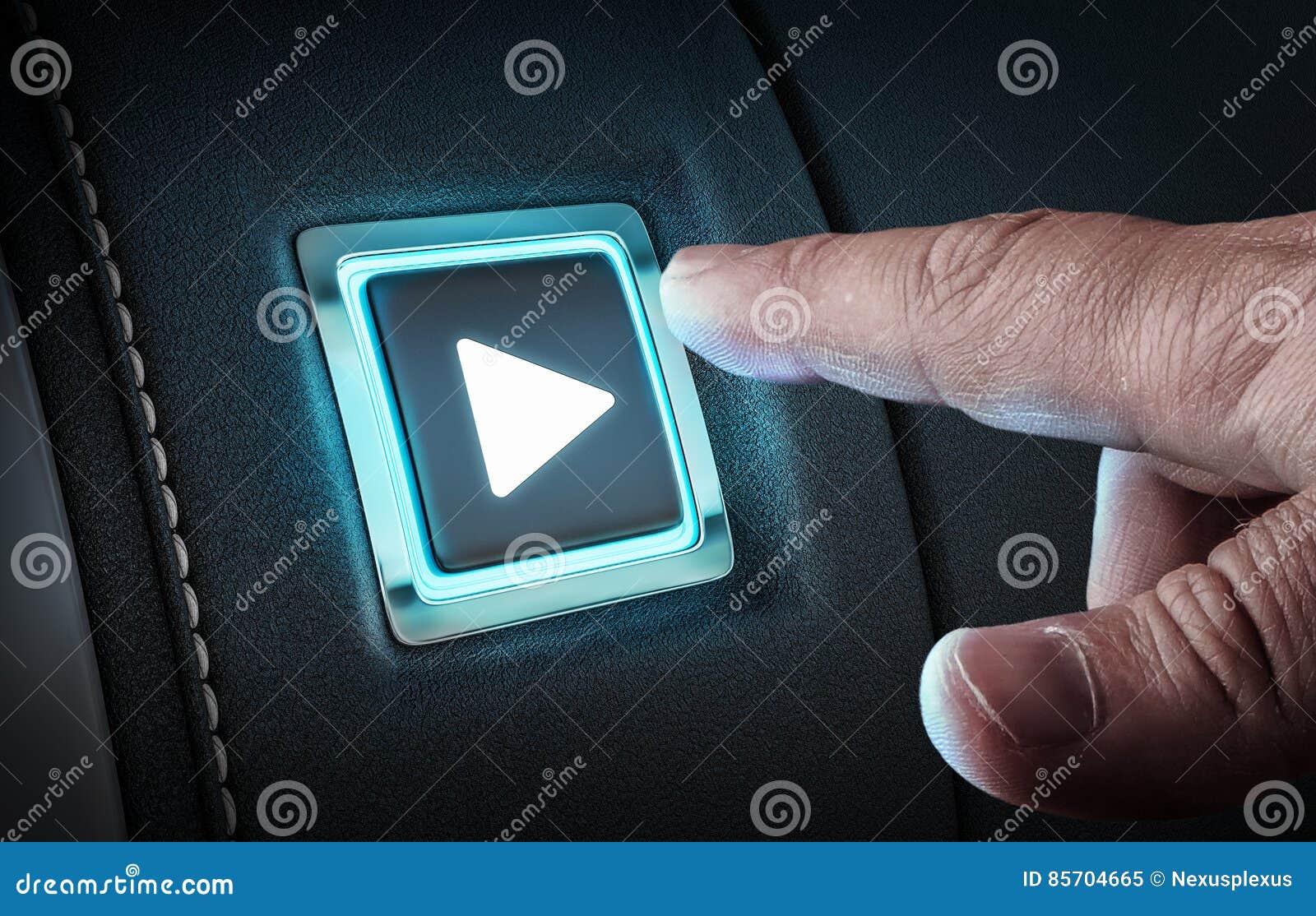 Just Push the Button . Mixed Media Stock Image - Image of ignition ...