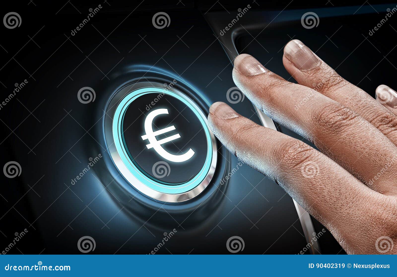 Just Push the Button . Mixed Media Stock Image - Image of play ...