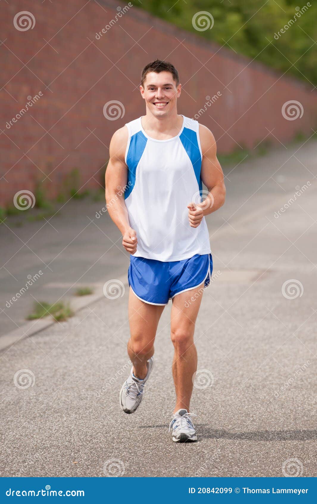Just running stock image. Image of street, city, caucasian - 20842099