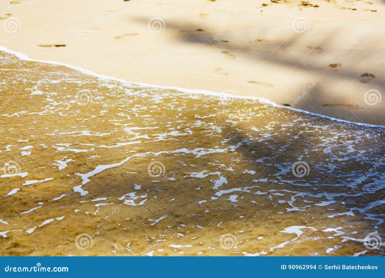 Just sand and water stock photo. Image of foam, sand - 90962994