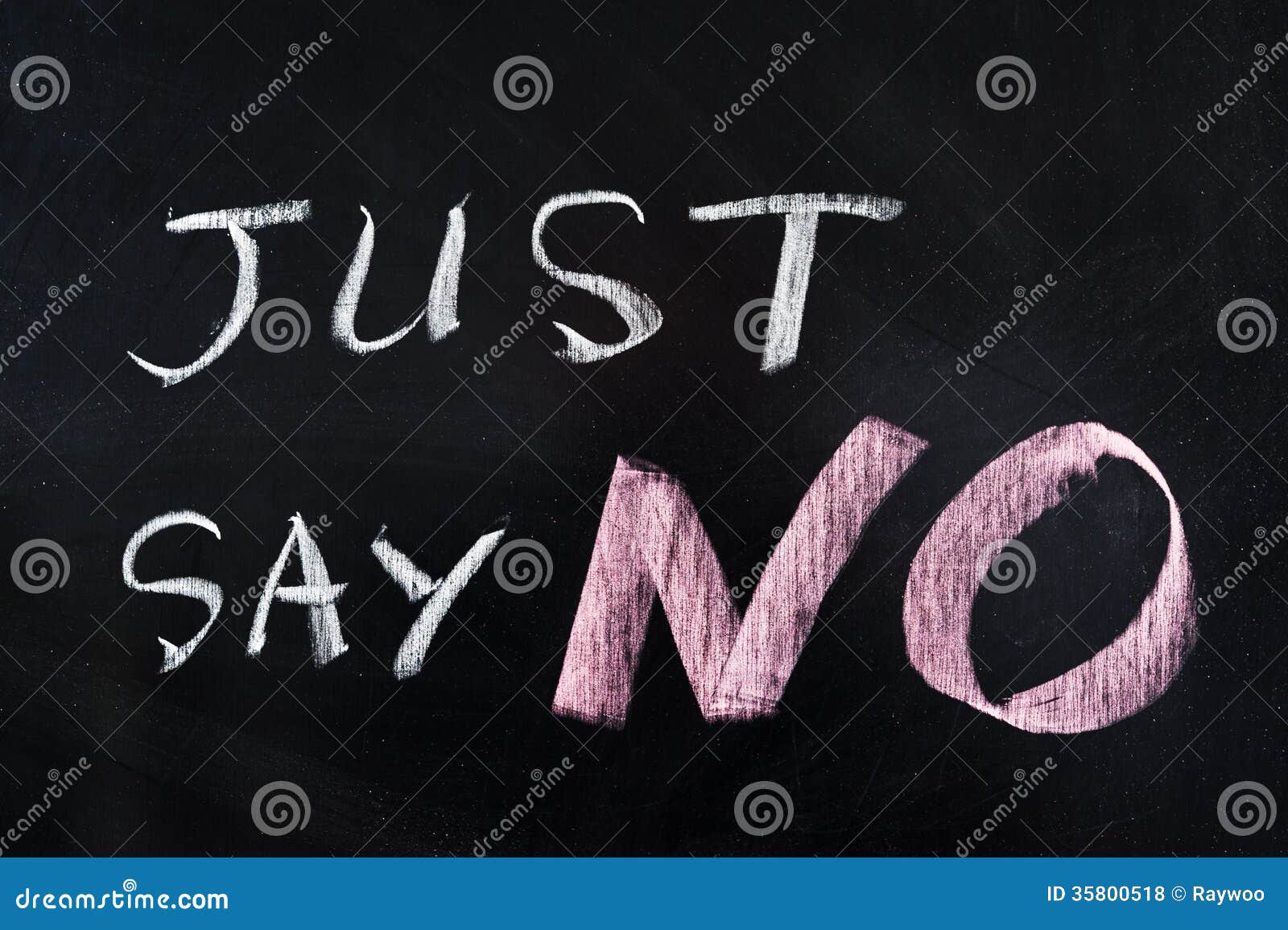 Just say NO stock photo. Image of hope, stop, writing - 35800518