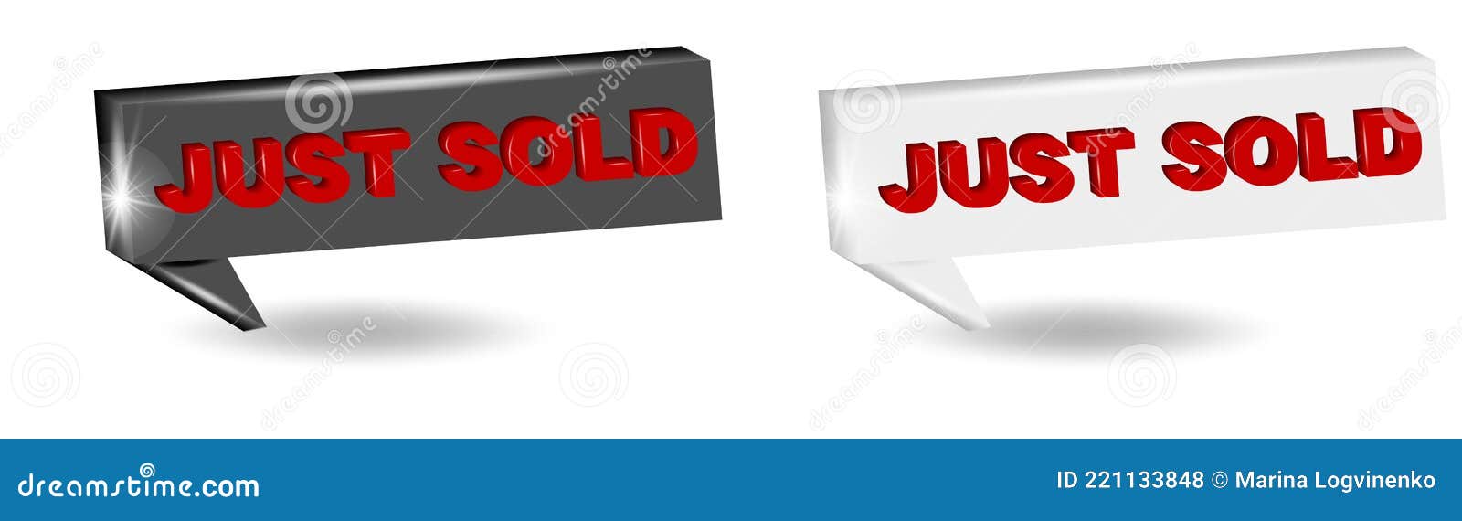 Sold Sticker Vector Illustration | CartoonDealer.com #120298256