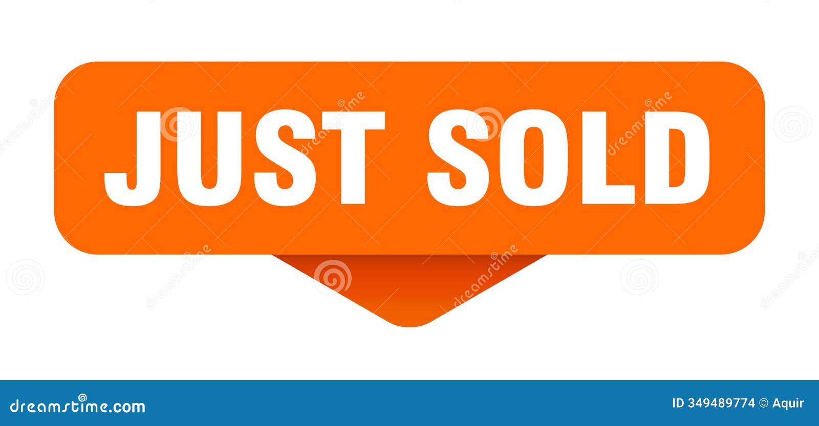Just Sold Sticker. Just Sold Sign On Transparent Background Vector ...