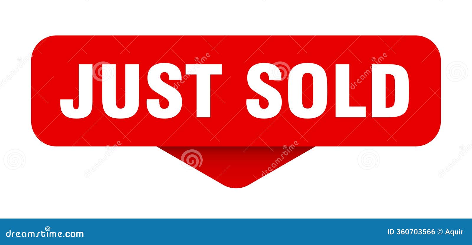 Sold Sticker Vector Illustration | CartoonDealer.com #120298256