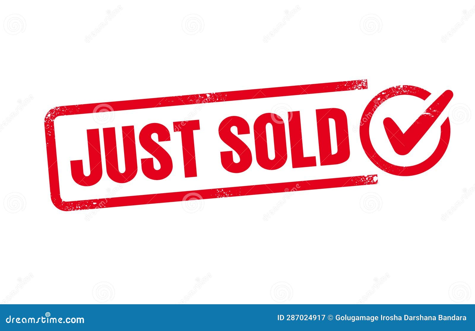 JUST SOLD Vector Banner Design Stock Vector - Illustration of ...