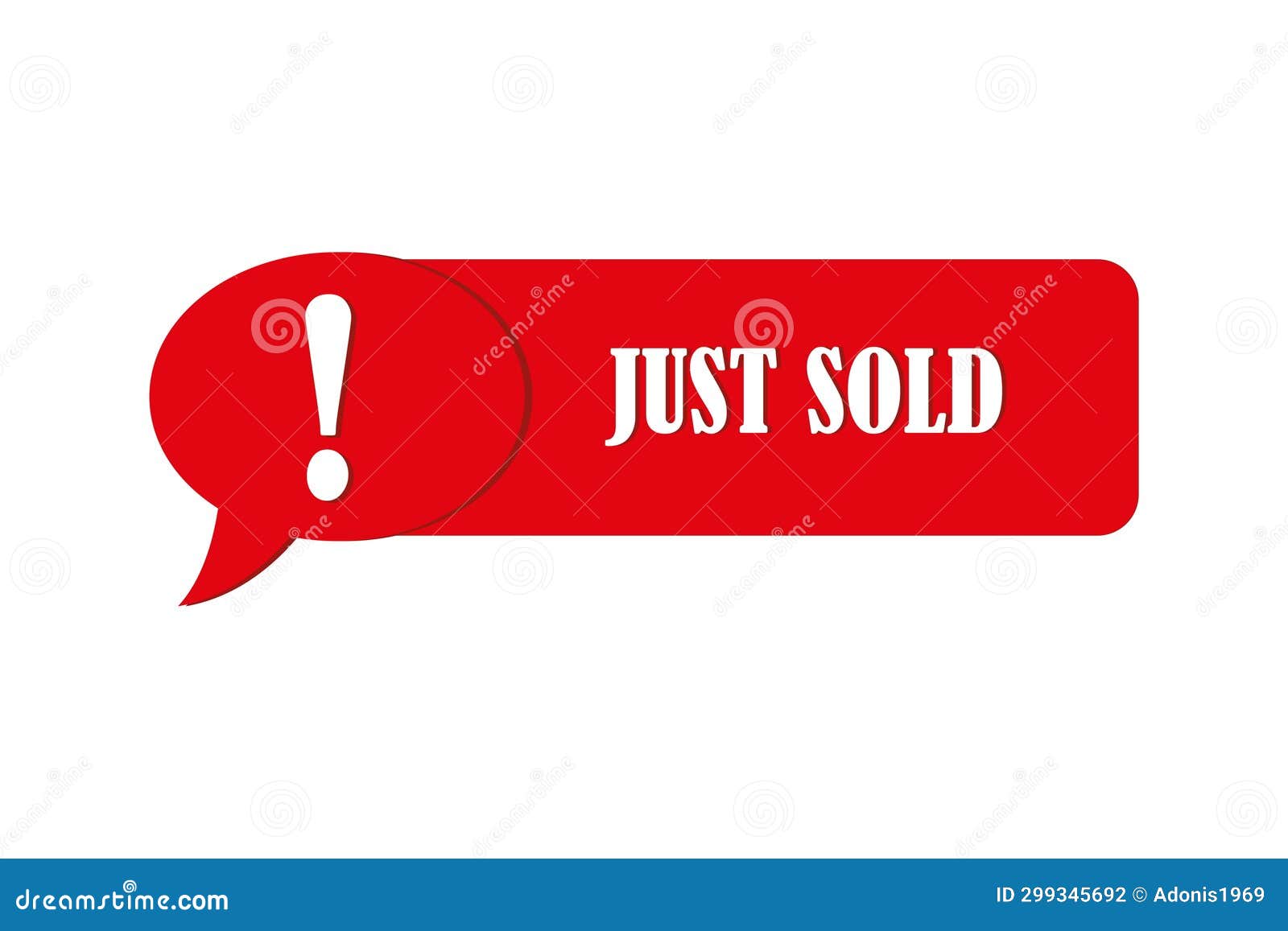 Just sold on white stock illustration. Illustration of sells - 299345692