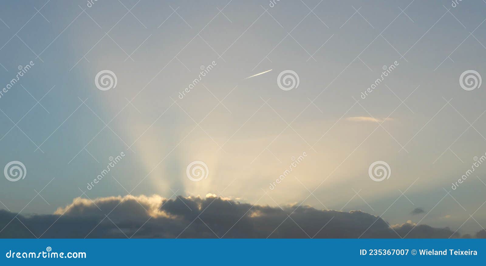 Just before sunset stock image. Image of landscape, clouded - 235367007