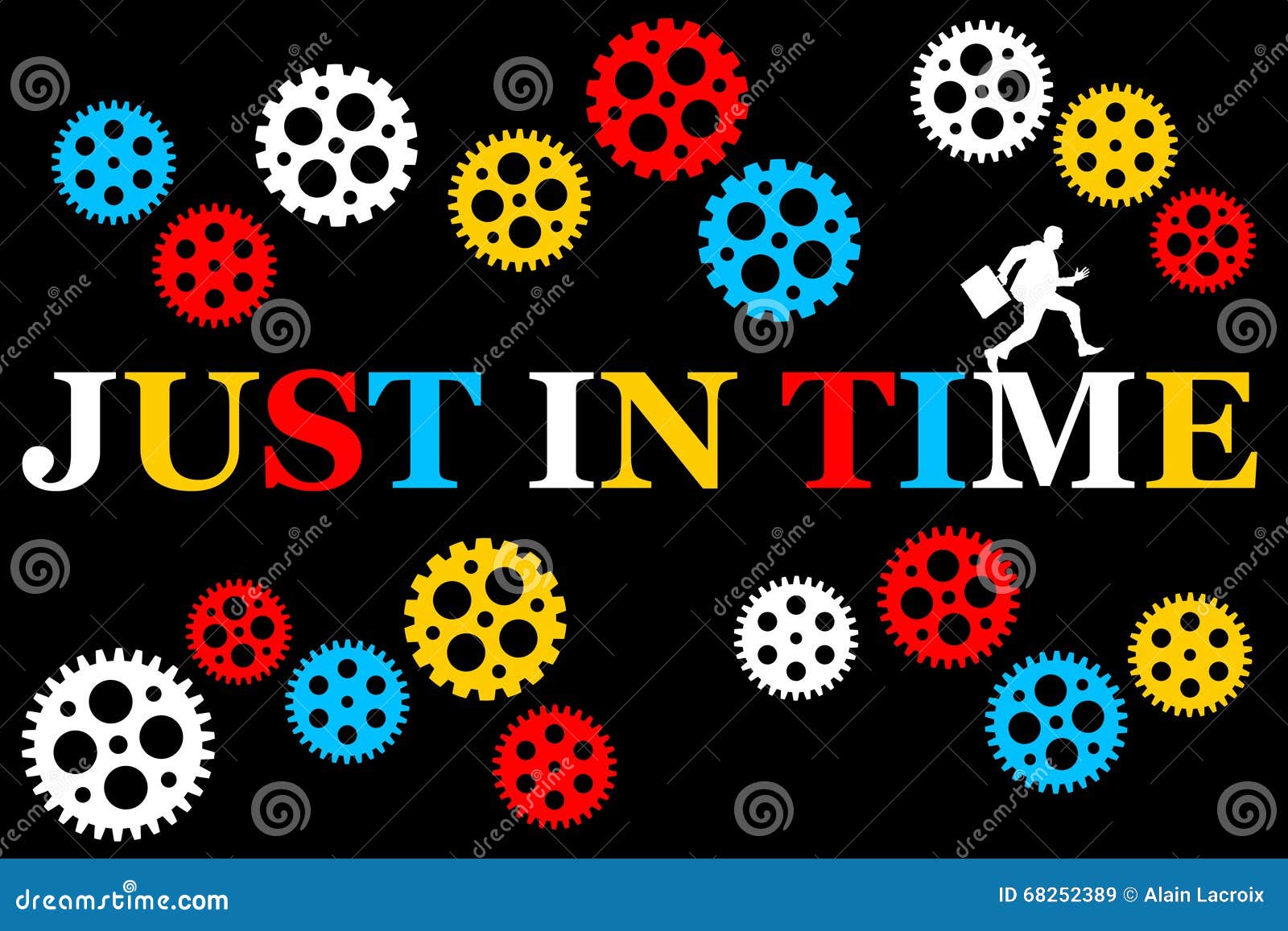 Just in time stock illustration. Illustration of fast - 68252389