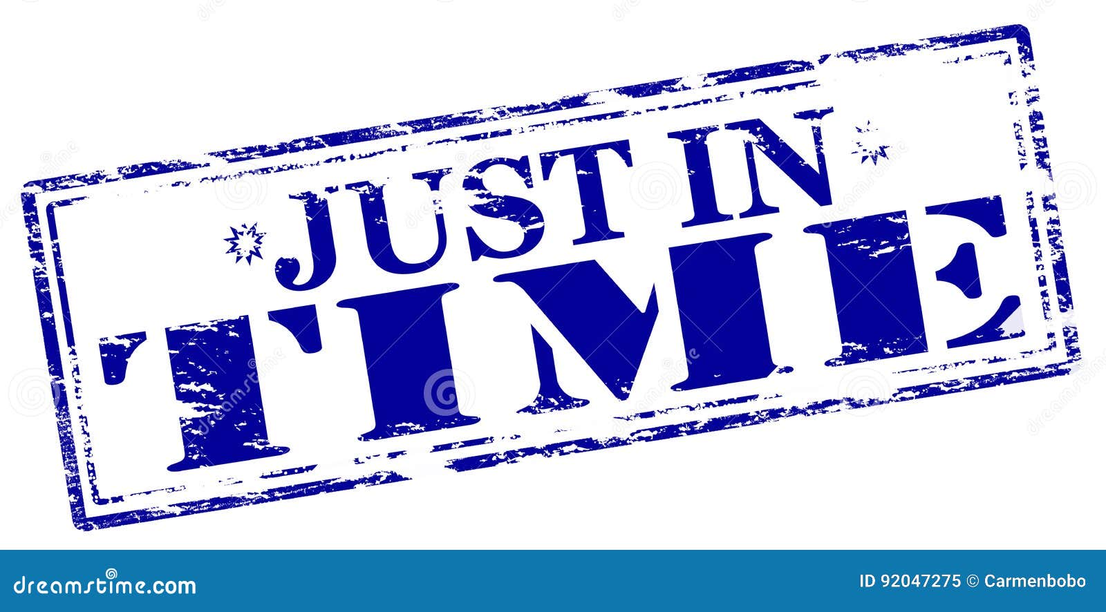 Just in time stock illustration. Illustration of precisely - 92047275