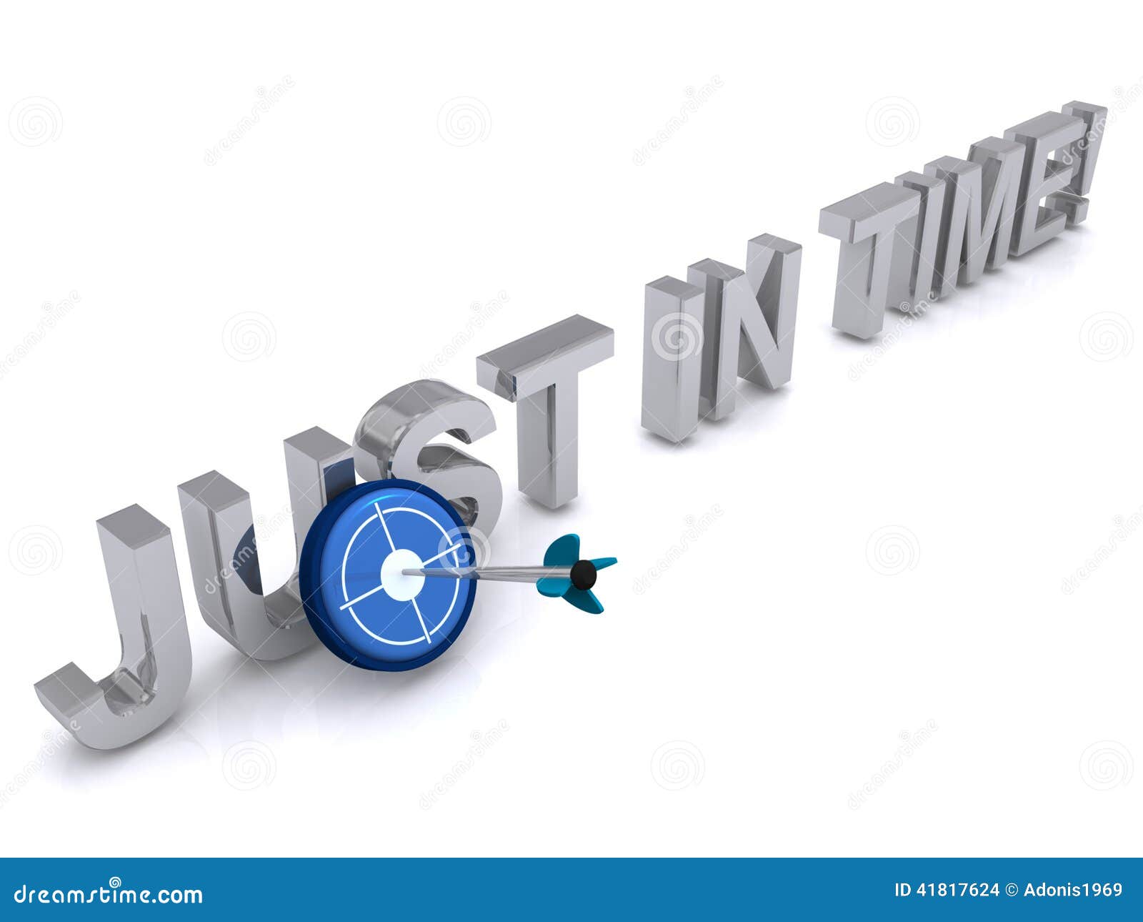 Just in time sign stock illustration. Illustration of dimensional ...