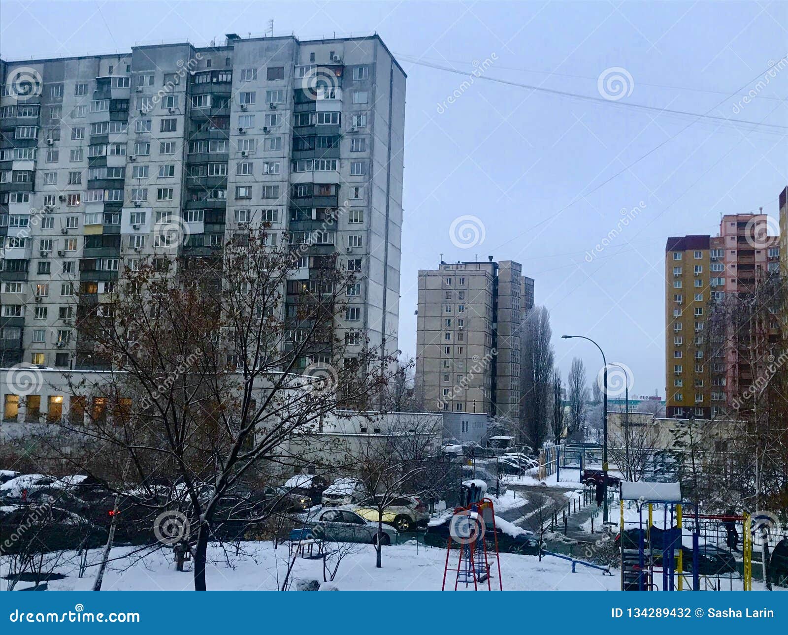 Winter in Kiev stock photo. Image of kiev, snow, winter - 134289432