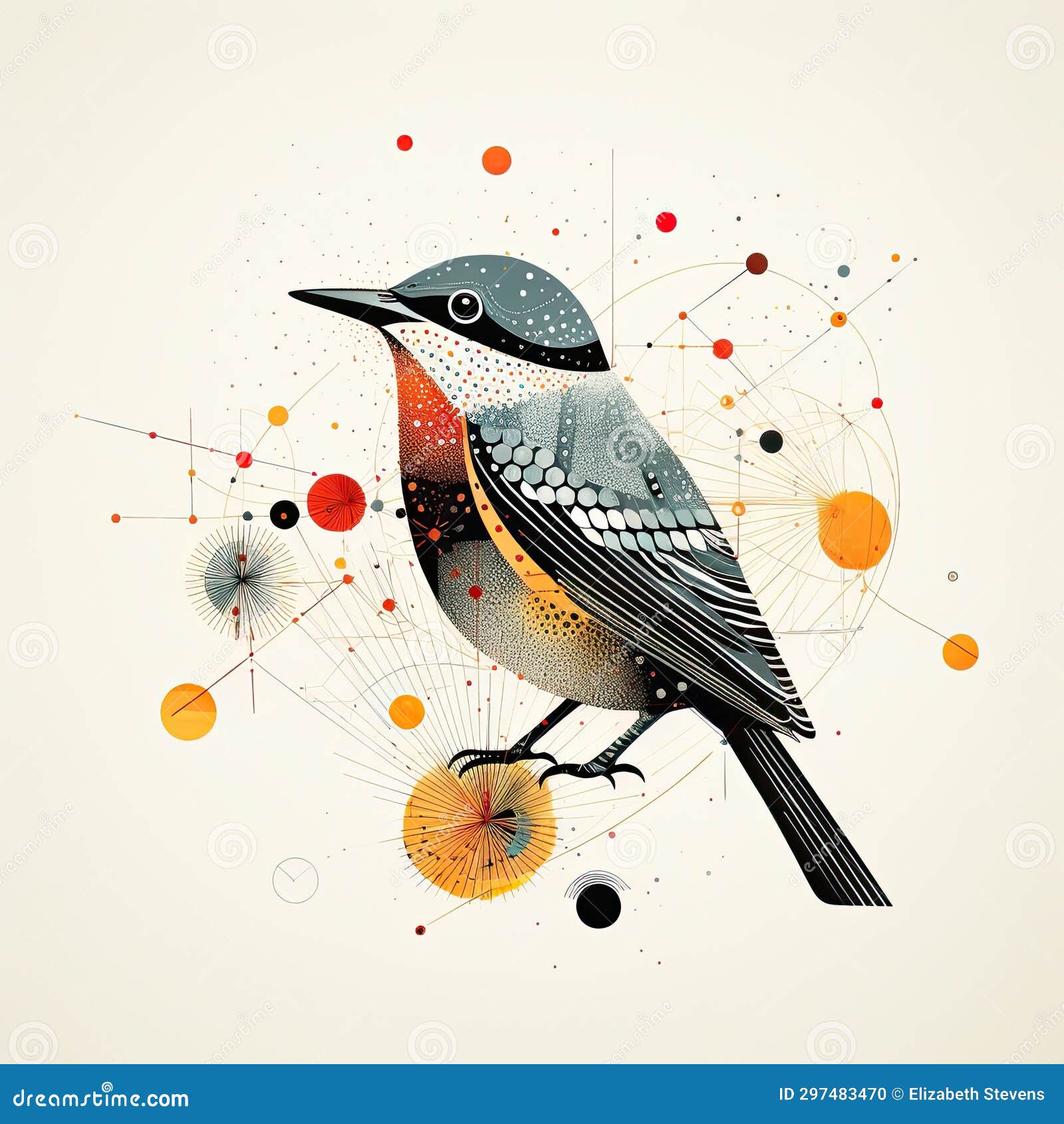 Just your basic bird stock illustration. Illustration of animal - 297483470