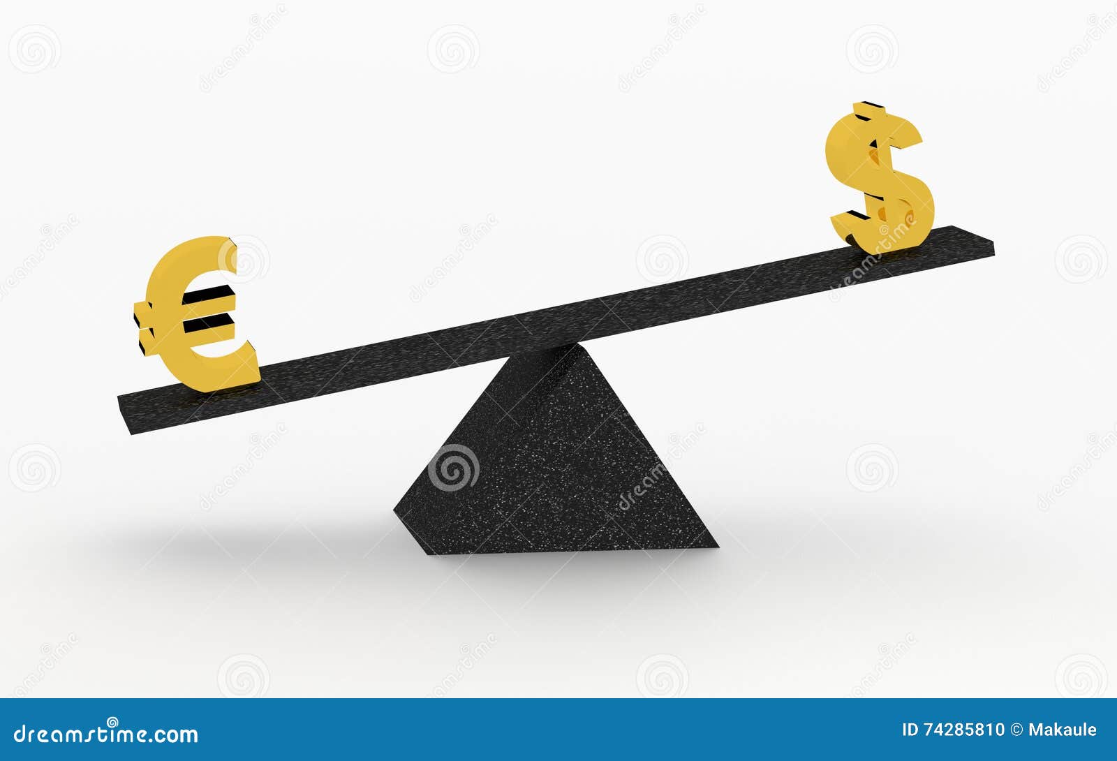Justice Balance with Currency Stock Illustration - Illustration of ...