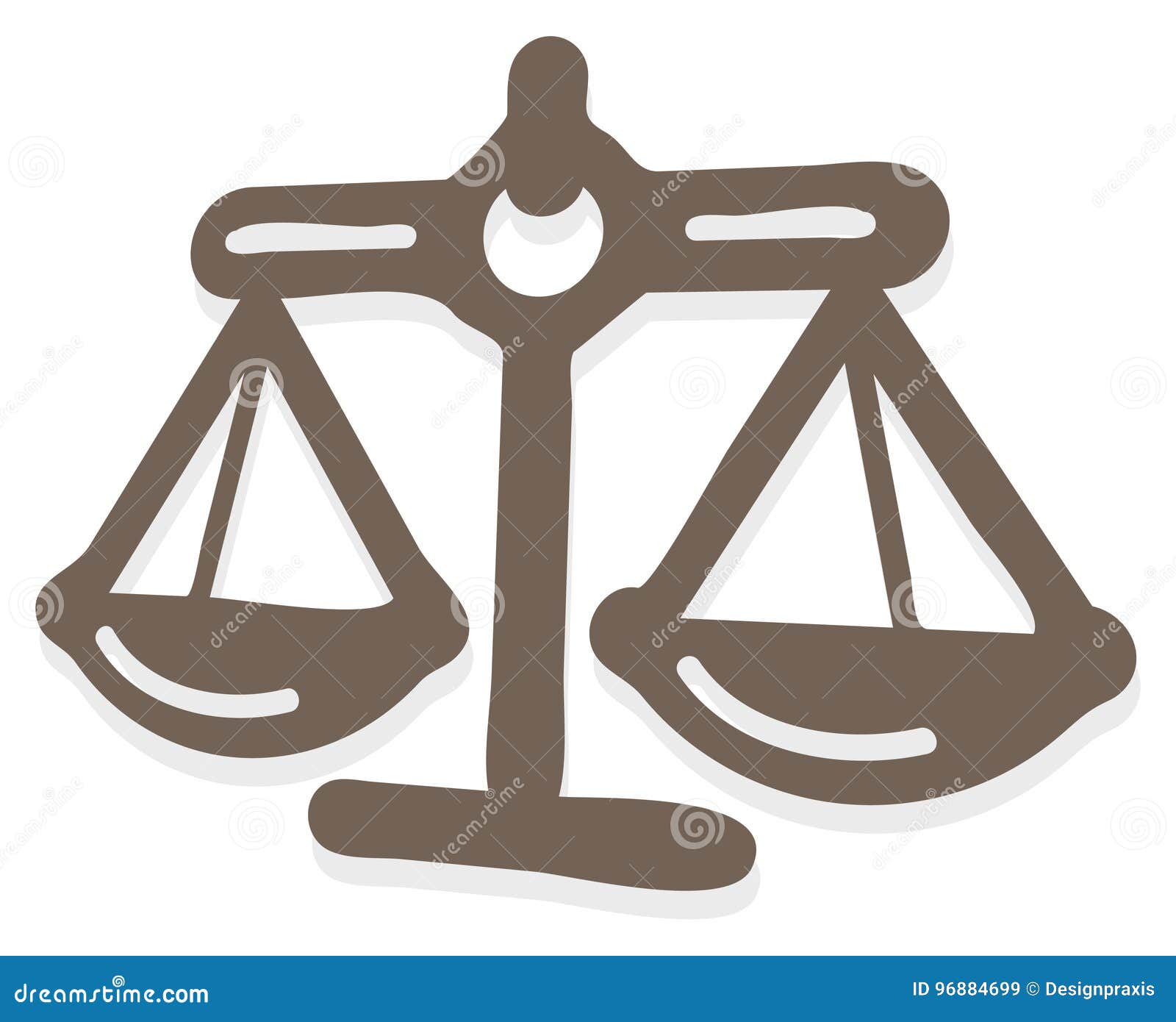 Justice Balance Icon stock illustration. Illustration of legal - 96884699
