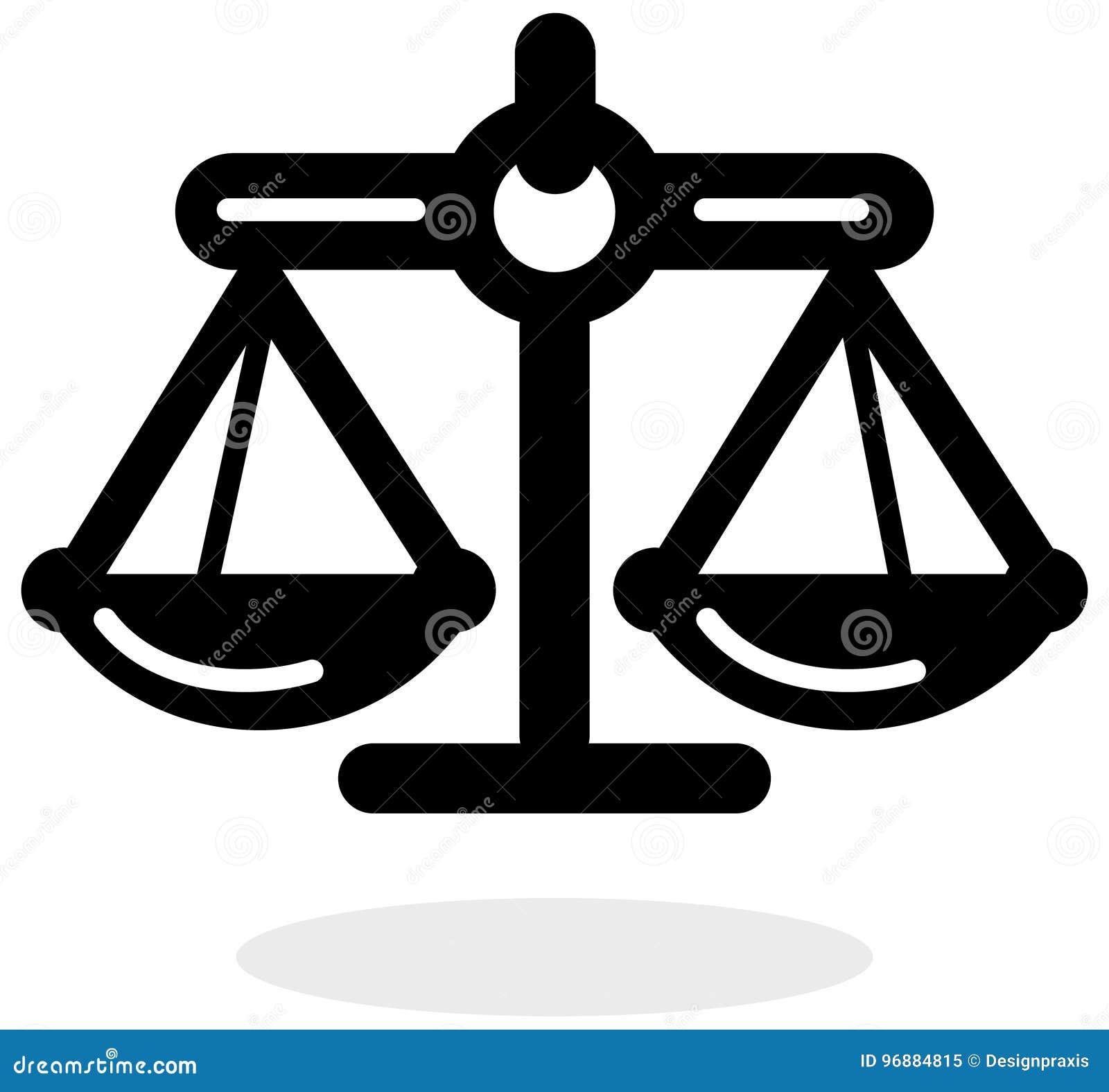Justice Balance Icon stock illustration. Illustration of measurement ...