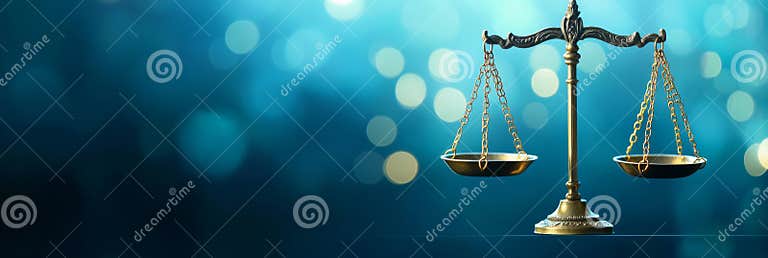 Justice and Balance are Represented by a Balance Scale in Digital ...
