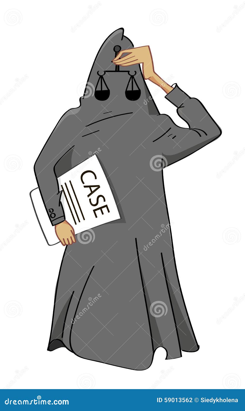 Justice blind stock illustration. Illustration of figure - 59013562