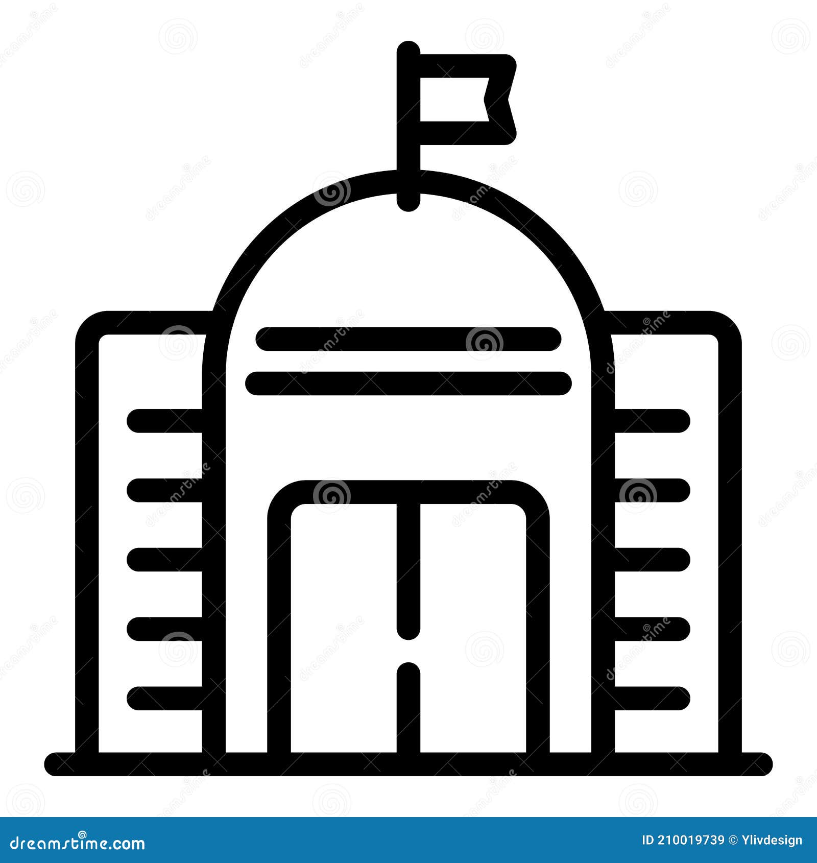 Justice Building Icon, Outline Style Stock Vector - Illustration of ... Justice Building Icon, Outline Style Stock Vector - Illustration of ...