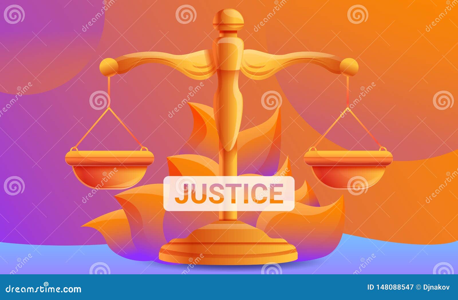 Justice concept design stock illustration. Illustration of rights ...