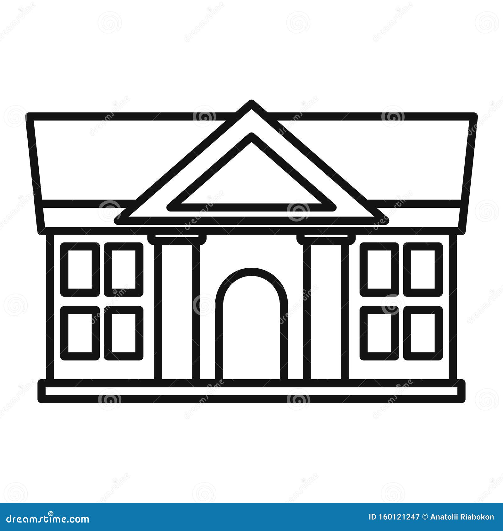 Justice Court Building Icon, Outline Style Stock Vector - Illustration ... Justice Court Building Icon, Outline Style Stock Vector - Illustration ...