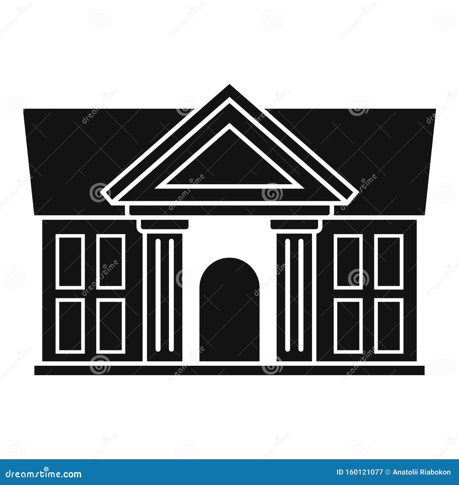 Justice Court Building Icon, Simple Style Stock Vector - Illustration ... Justice Court Building Icon, Simple Style Stock Vector - Illustration ...