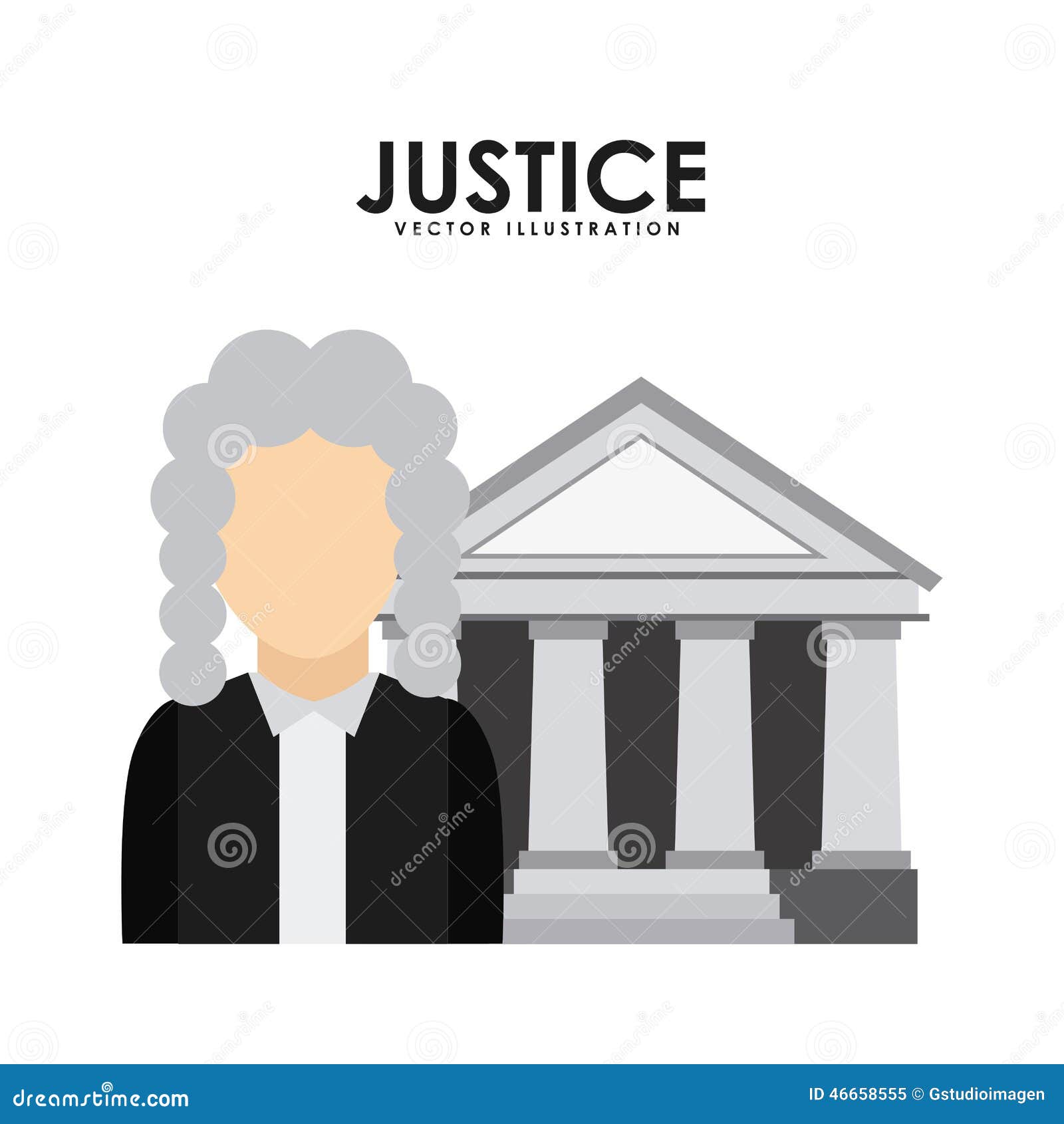 Justice design stock vector. Illustration of court, attorney - 46658555