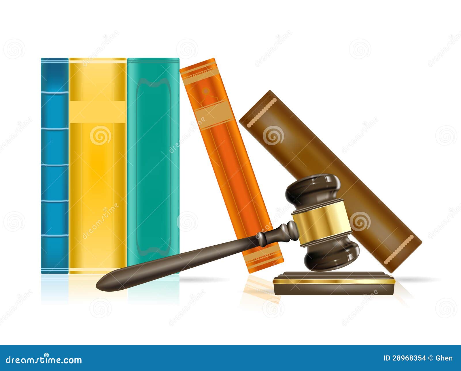 Justice gavel and books stock vector. Illustration of divorce - 28968354