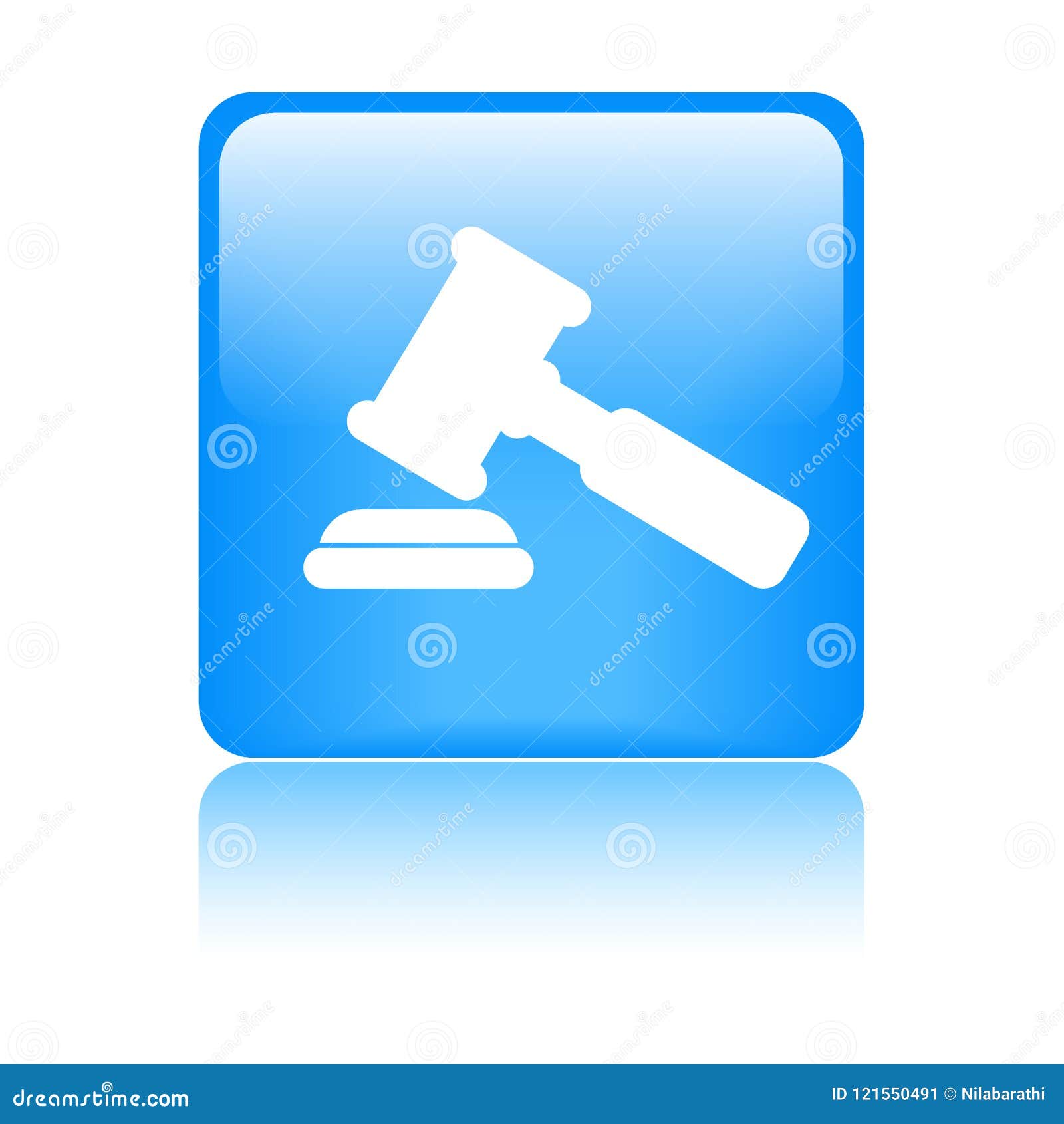 Justice Gavel / Hammer Icon Stock Illustration - Illustration of concept, decisions: 121550491