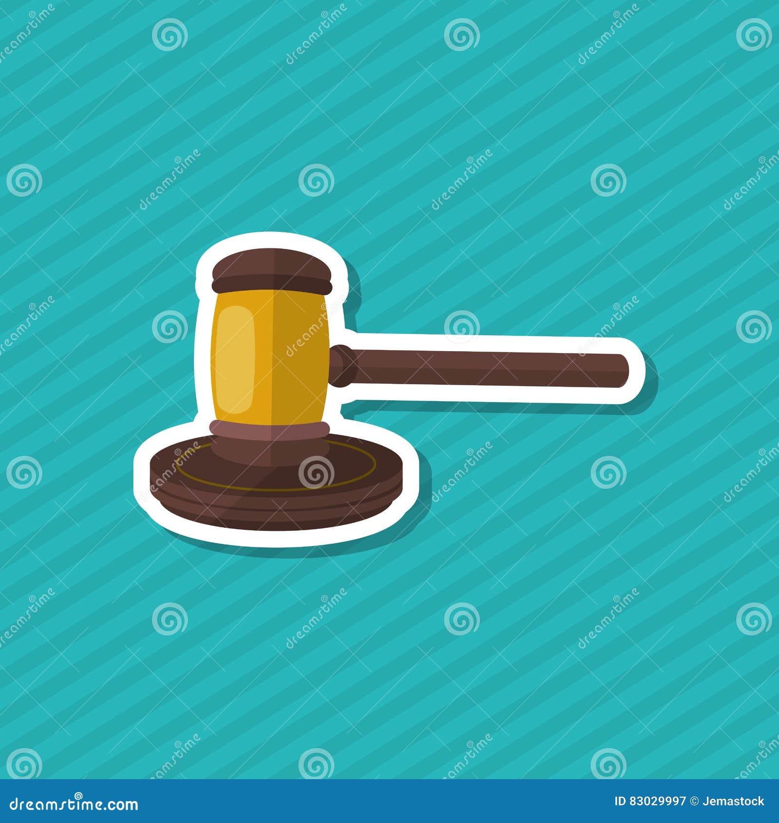 Justice Hammer Design, Vector Illustration Stock Vector - Illustration ...