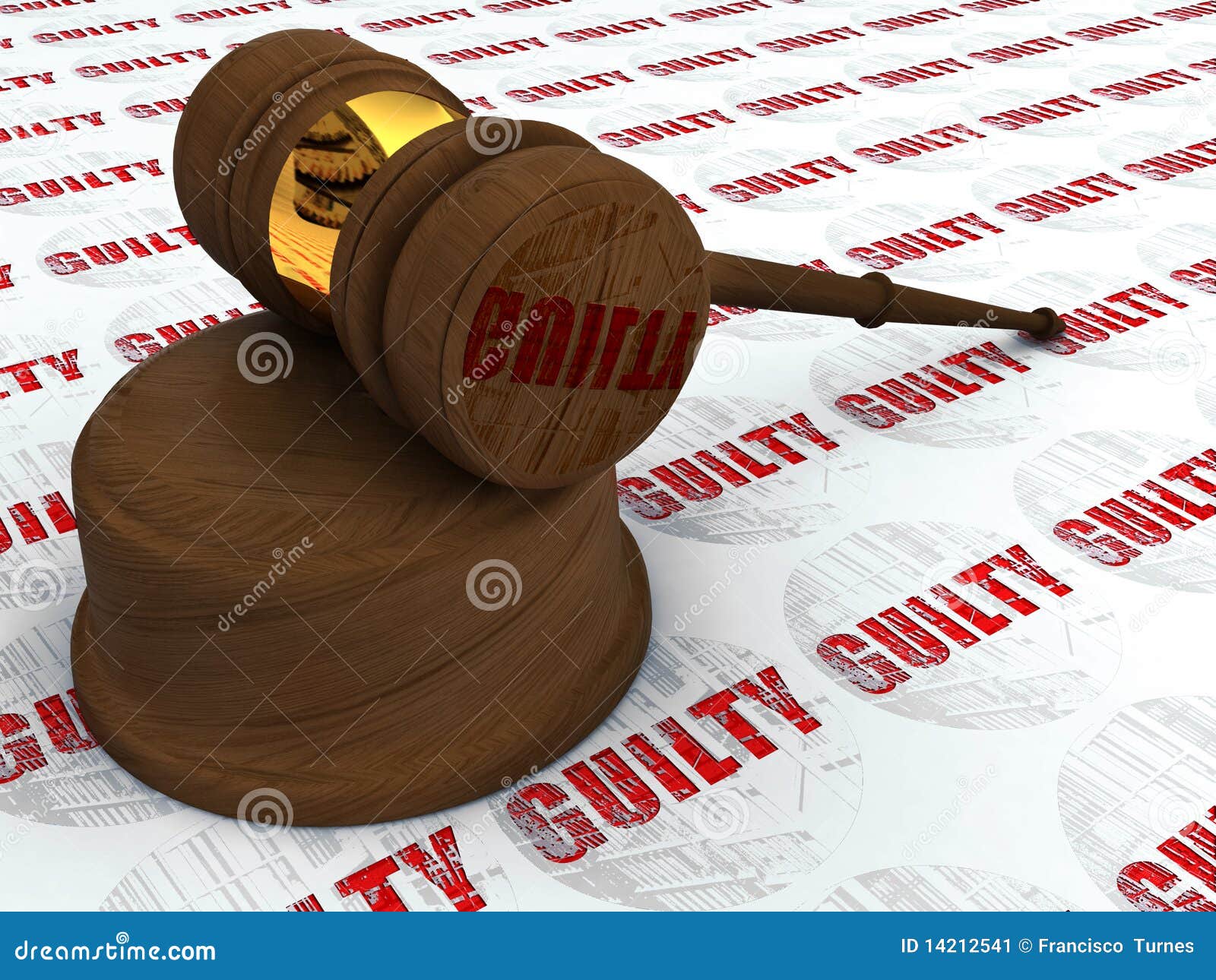 Justice hammer and guilty stock illustration. Illustration of legally ...
