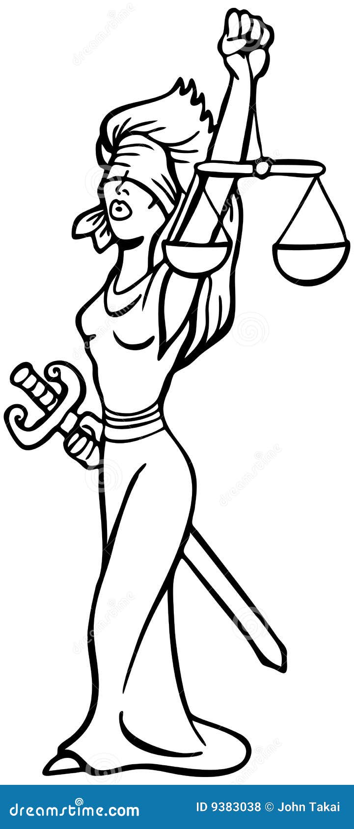 Lady Of Justice Colouring Pages Sketch Coloring Page