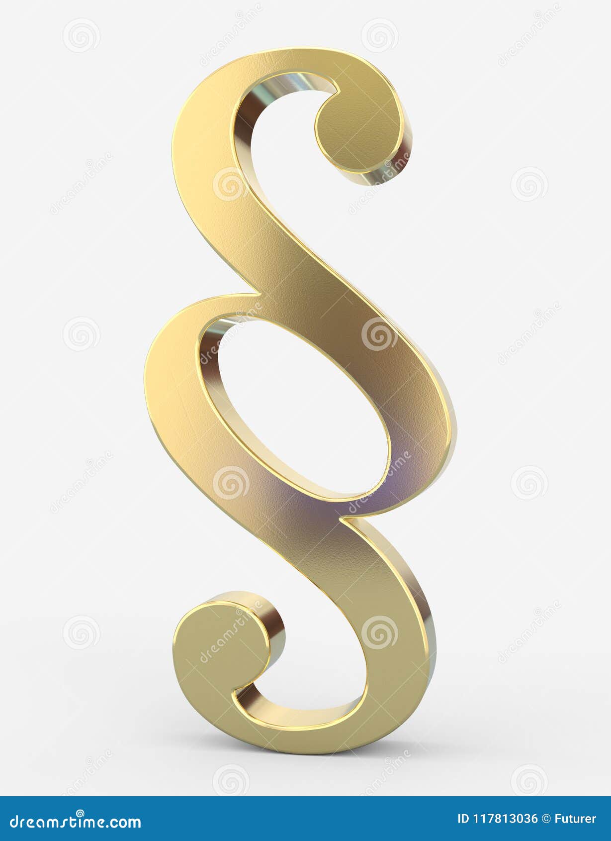 Paragraph Gold Symbol On A Blue Background. Vector Illustration ...