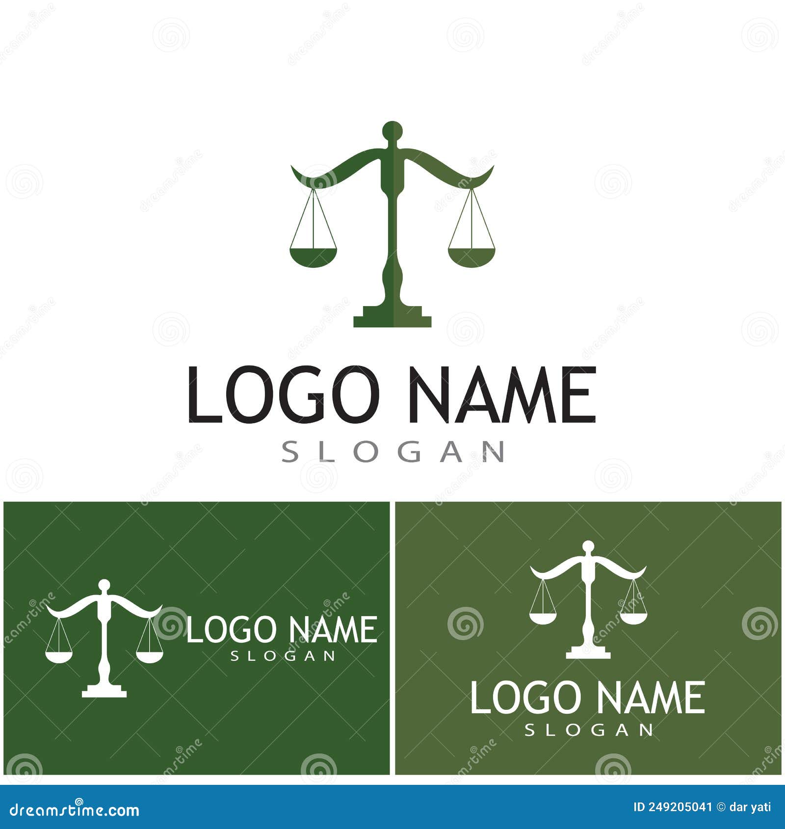 Justice Law Logo Template Vector Illsutration Design Stock Vector ...