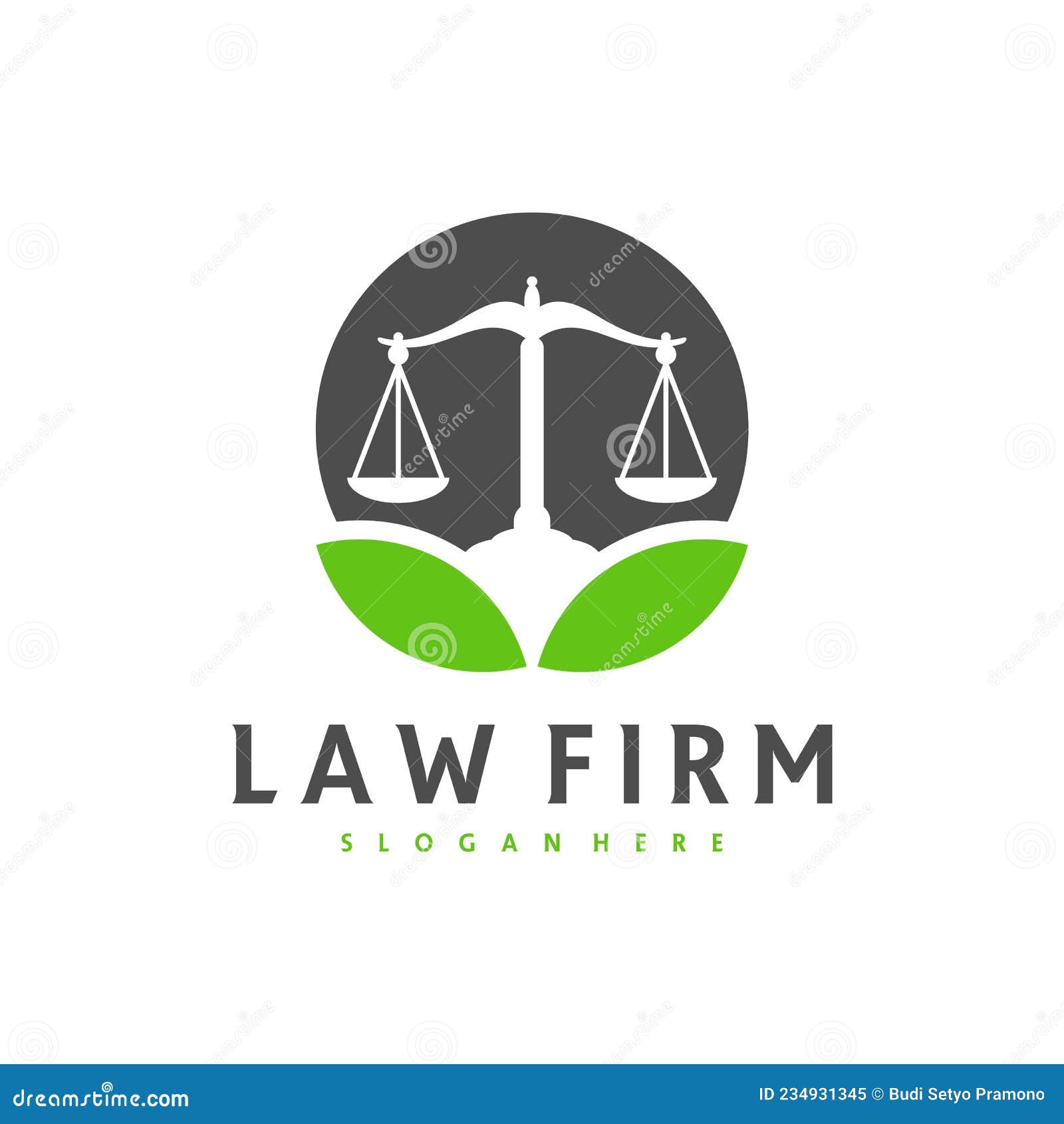 Justice Leaf Logo Vector Template, Creative Law Firm Logo Design ...