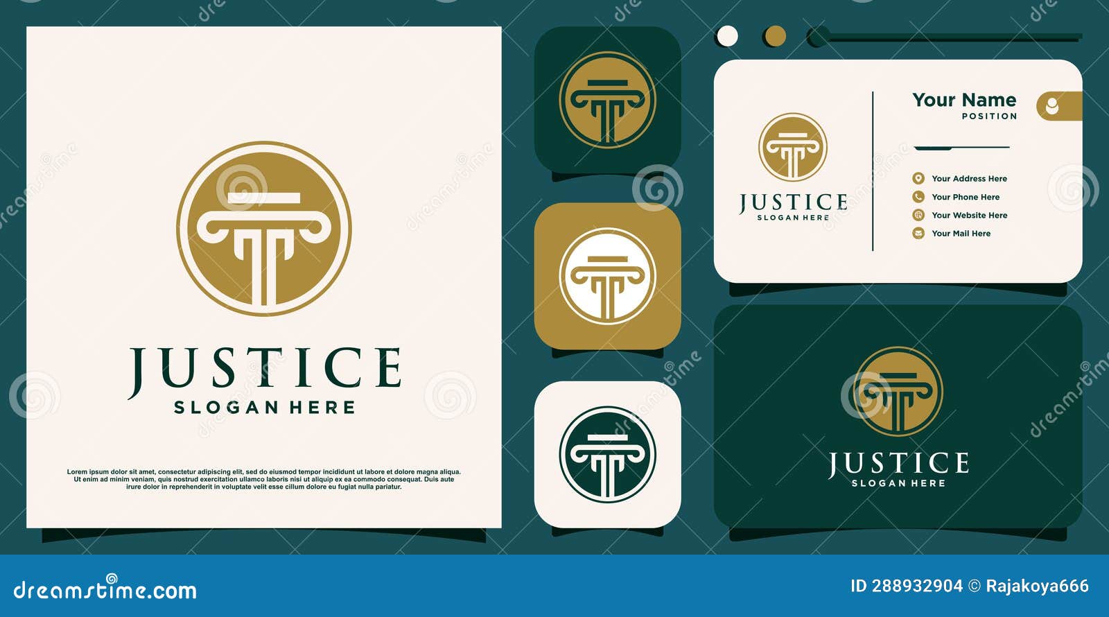 Justice Logo Design with Modern Concept Premium Vector Element Idea ...