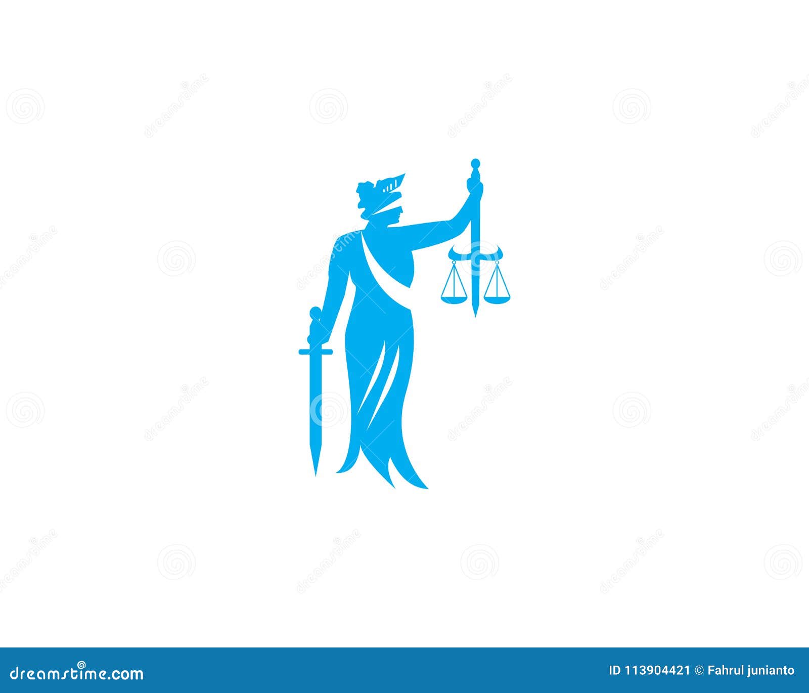 Justice Logo Design Vector Illustration Stock Vector - Illustration of ...