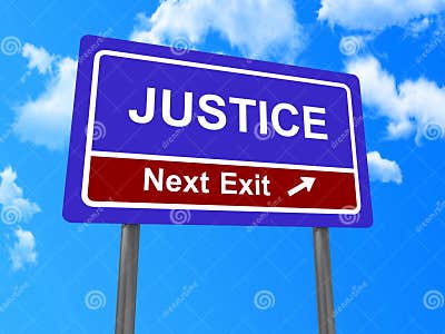 Justice next exit sign stock illustration. Illustration of right - 29046084