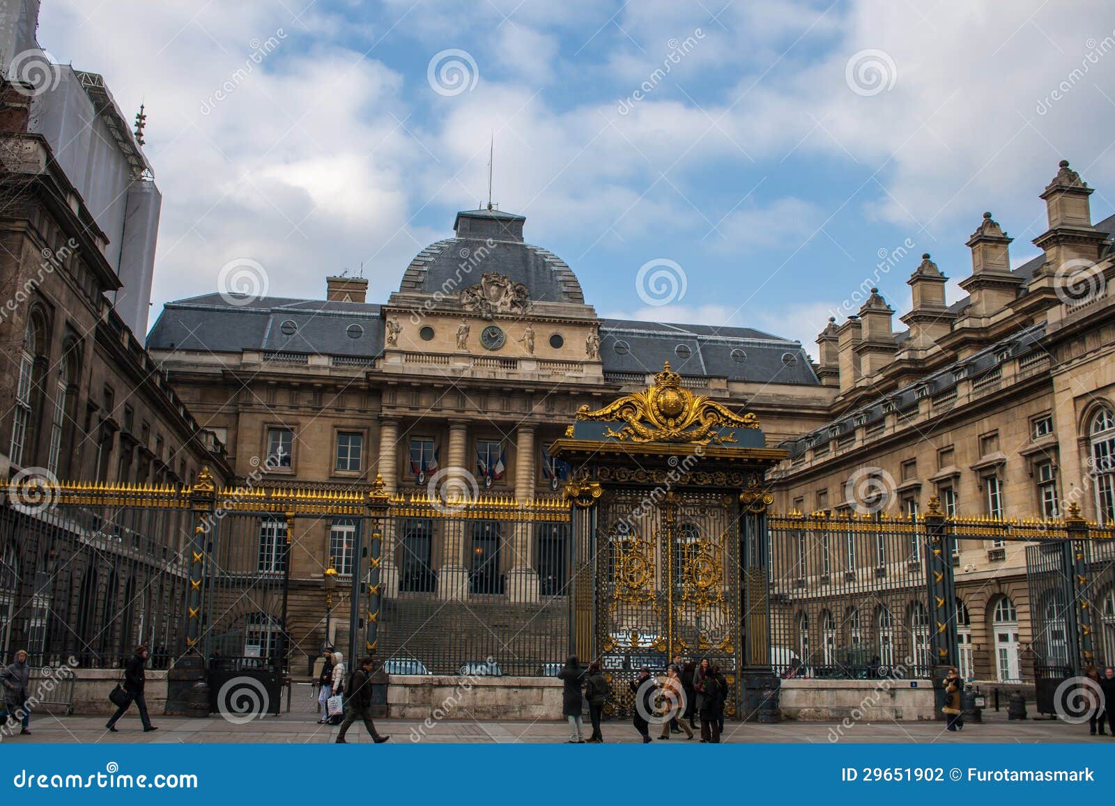 Justice Palace Paris France Editorial Photography - Image of adorned ...
