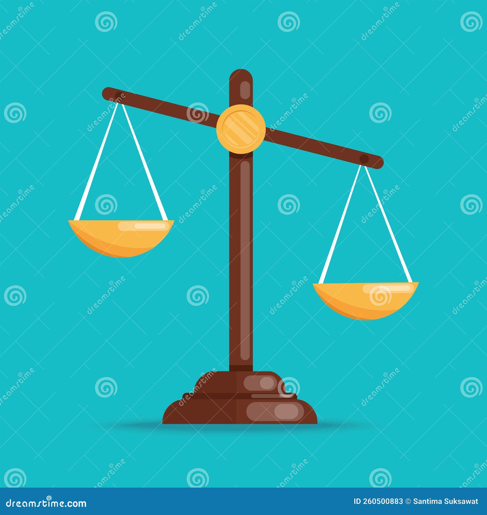 Justice Scale Court Symbol Vector Illustration Stock Vector ...